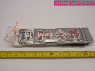 QTY=90; ColorShock Auto Decals Mini MSU Stickers Mississippi Sta | eBay