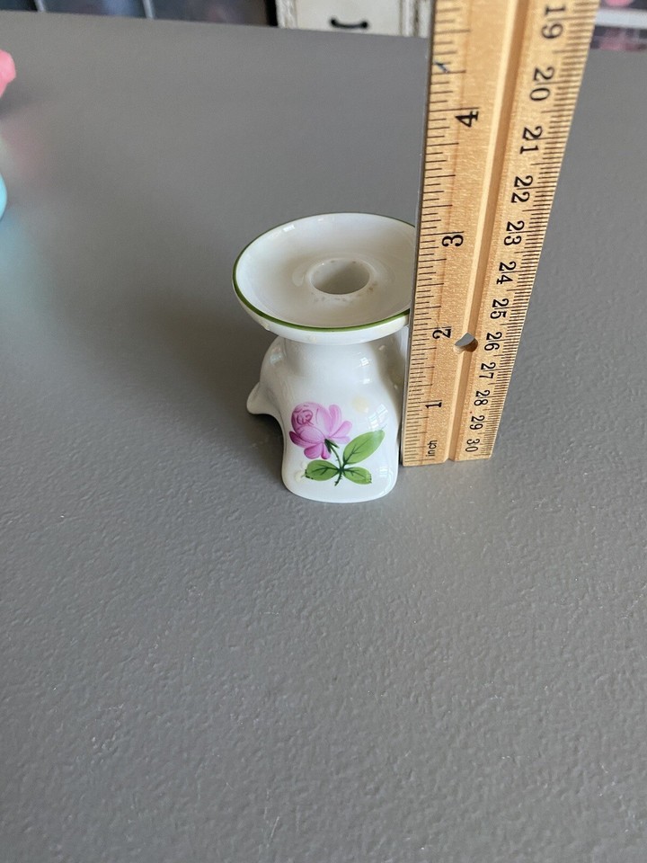 Viennese Roseby WIENER PORZELLAN Single Light Candle Stick Vintage ...