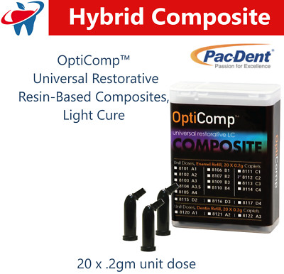 OptiComp Unidose Capsules Compules Universal Light-cure Composites ...