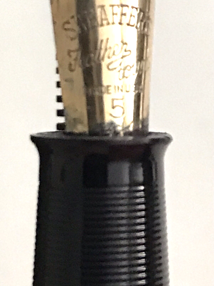 Vintage SHEAFFER CADET Plunger Fountain Pen GREEN 14K Feather Touch #5 ...