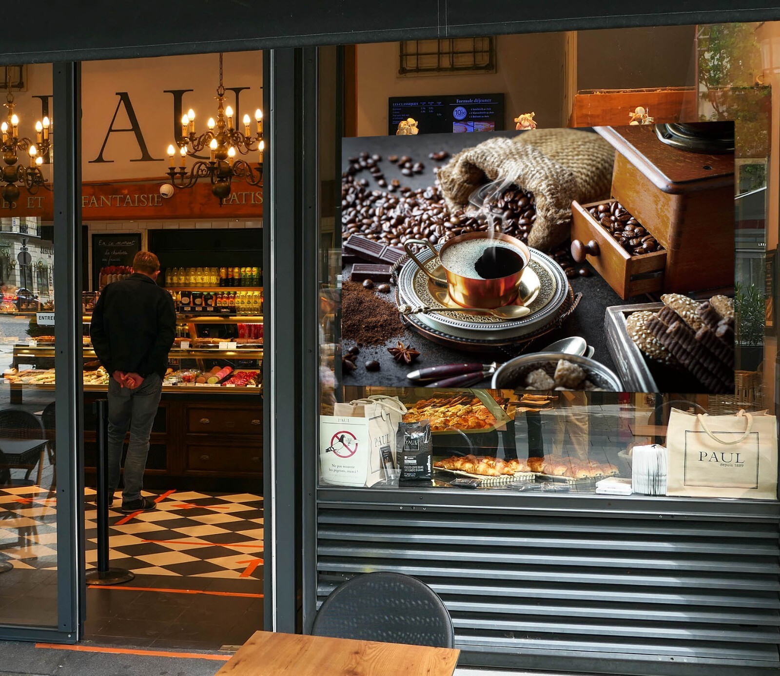 3D Coffee Shop Leisure G2601 Window Stickers Vinyl Wall Mural Decals ...