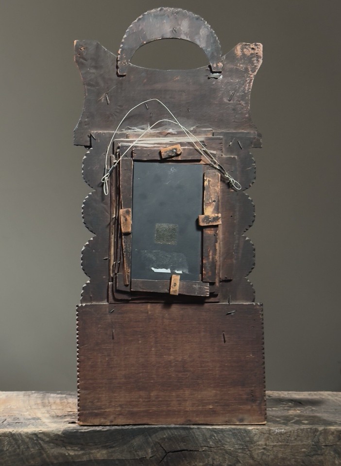 Antique Chip Carved Tramp Art Wall Pocket | eBay