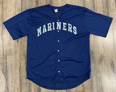 Vintage 90s Seattle Mariners Logo 7 Stitched XL Baseball MLB Button ...