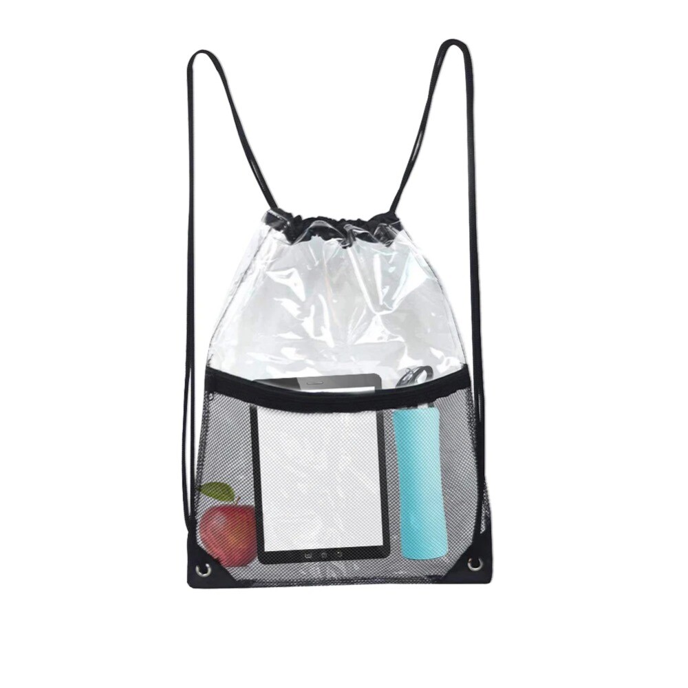 Clear Beach bag Waterproof Sports Bags Portable Drawstring Bag Shopping ...