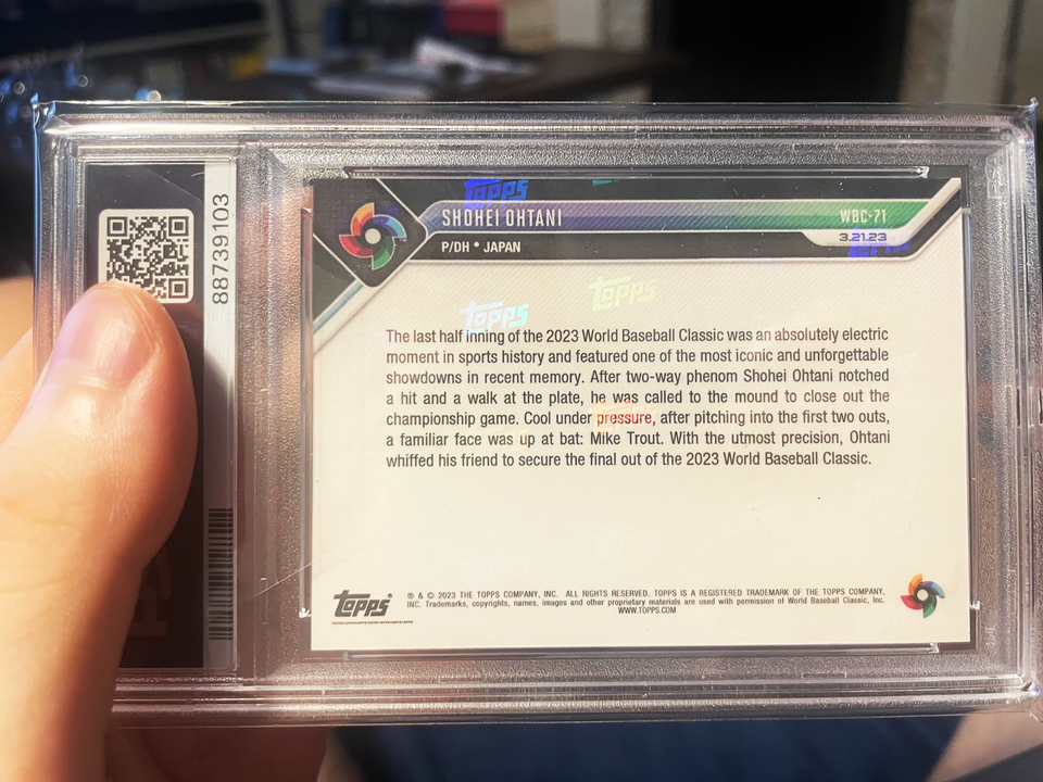 Shohei Ohtani Mike Trout WBC World Baseball Classic PSA 10 | eBay