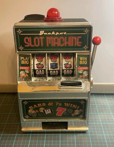 Mini Slot Machine & Bank Realistic Sight and Sounds Mini Casino Version ...