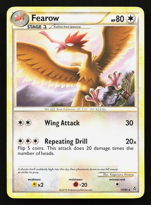 Fearow 15/95 Rare Unleashed Pokémon Card | eBay