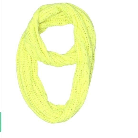 Aeropostale Neon Yellow Knit Infinity Scarf | eBay
