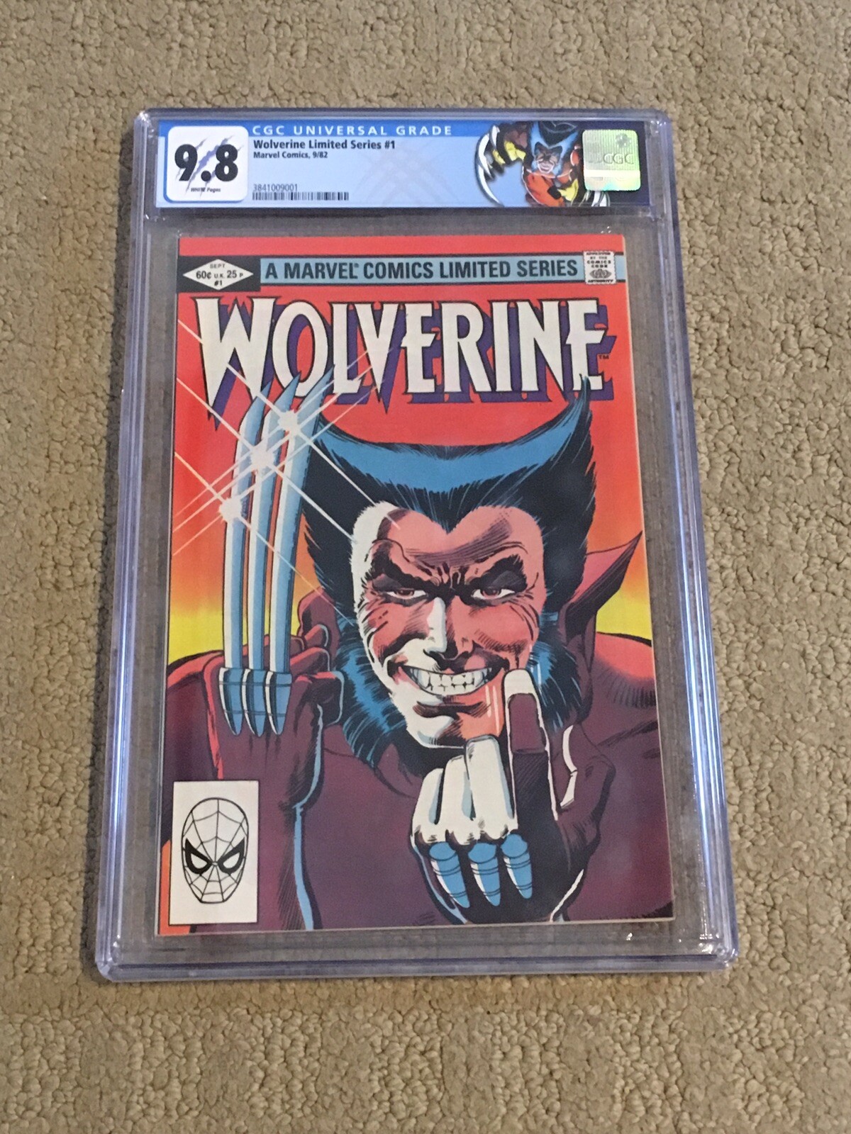Wolverine Limited Series 1 CGC 9.8 White Pages- CGC #001 Custom Label ...