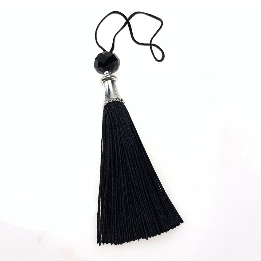 10pc 3'' Crystal Bead tassels DIY Earrings tassel charms pendant Trim ...