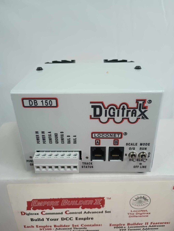 Command Control Advanced Set Digitrax Empire Builder II DT300 DB150 UP3 ...