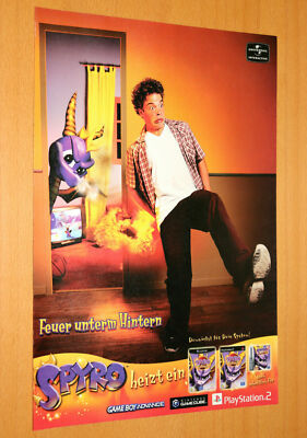 Spyro Enter the Dragonfly Xbox PS2 GameCube Old Advertising Poster ...