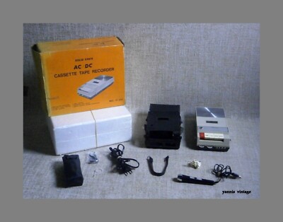 TOHO NIB Cassette Player Tape Recorder AC DC Japan 70s Rare Unique ...