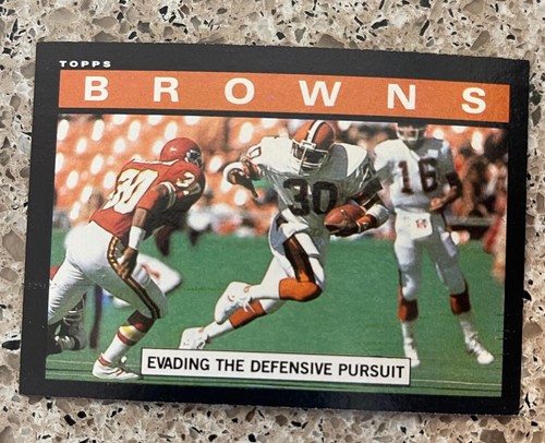 1985 Topps #221 Browns Team Leaders Cleveland Browns Football Card | eBay