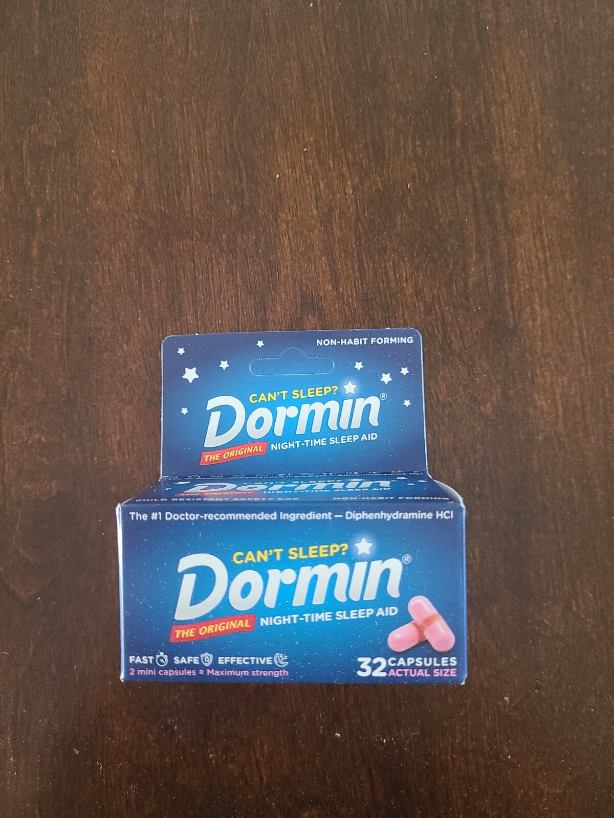 Dormin Night Time Sleep Aid Capsules With Diphenhydramine Hydrochloride ...