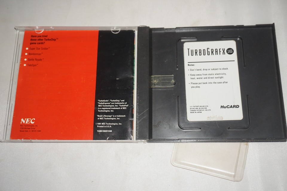 Bonk's Revenge (Turbo Grafx 16 tg16) Complete in Case Turbografx ...