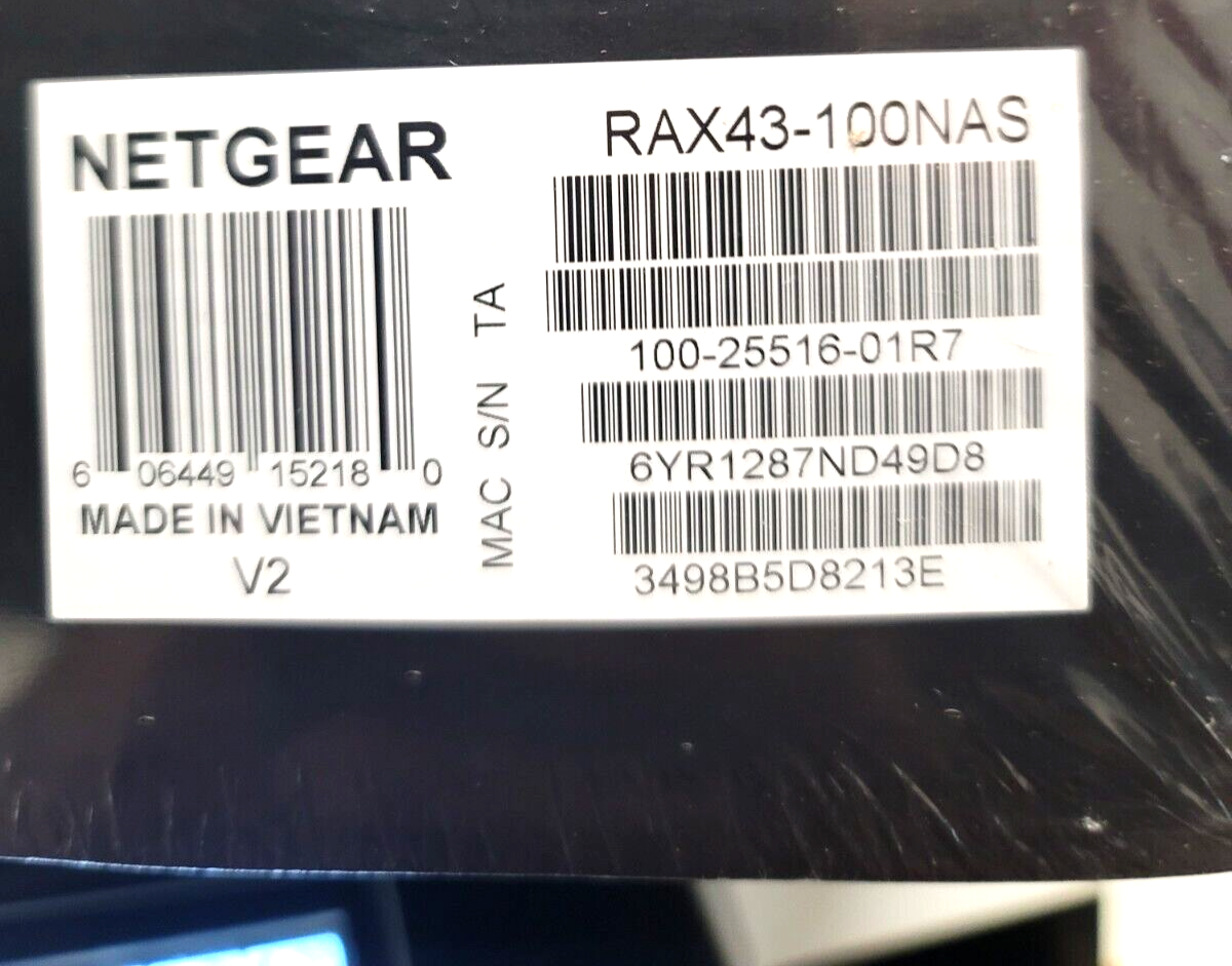 NETGEAR Nighthawk RAX43 Dual-Band Wi-Fi 6 Router for sale online | eBay