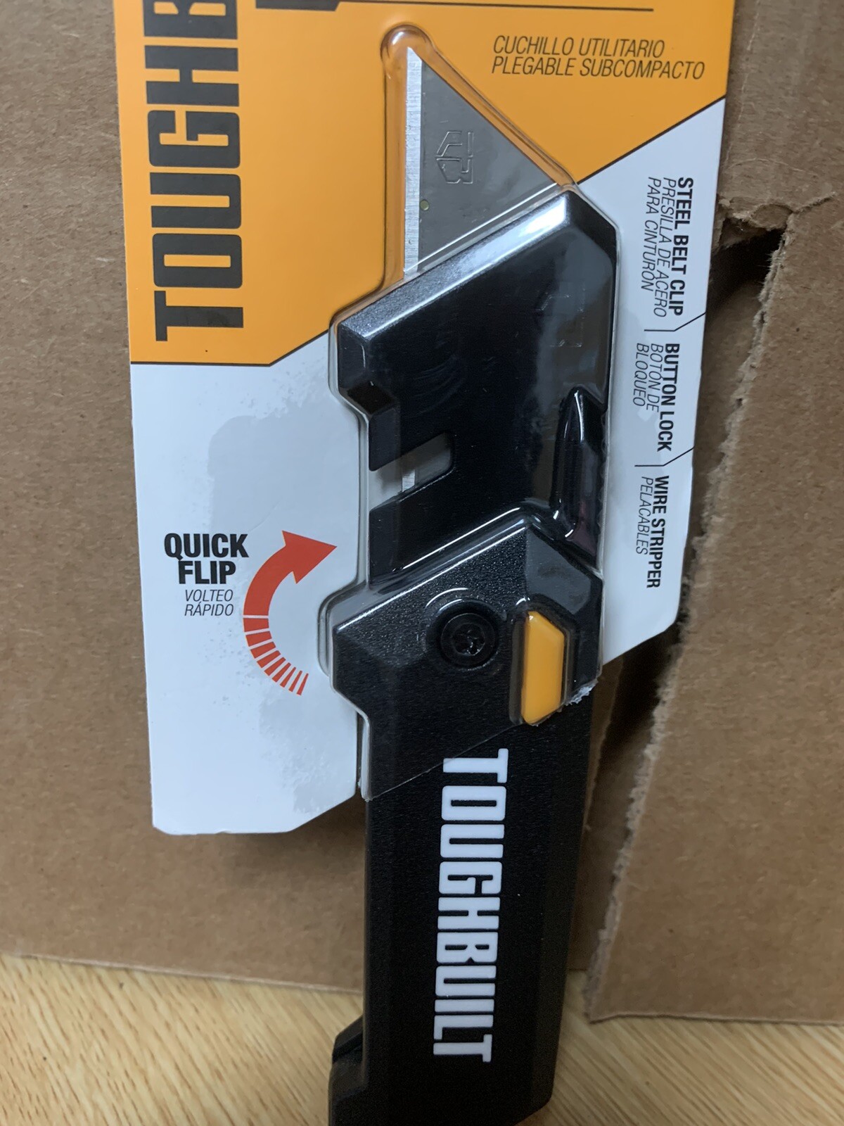 TOUGHBUILT Sub-Compact 3/4-in 1-Blade Folding Utility Knife