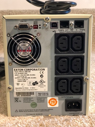 Eaton Powerware 5115-1400 tower UPS with new cells, 12 month RTB ...