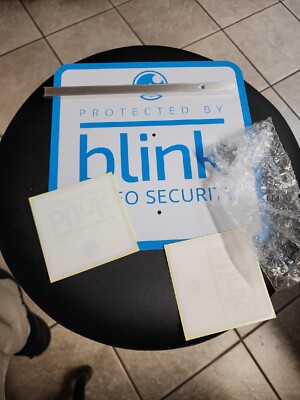 Blink Yard Sign with Aluminum Post and 2 Window Decals Bundle | eBay