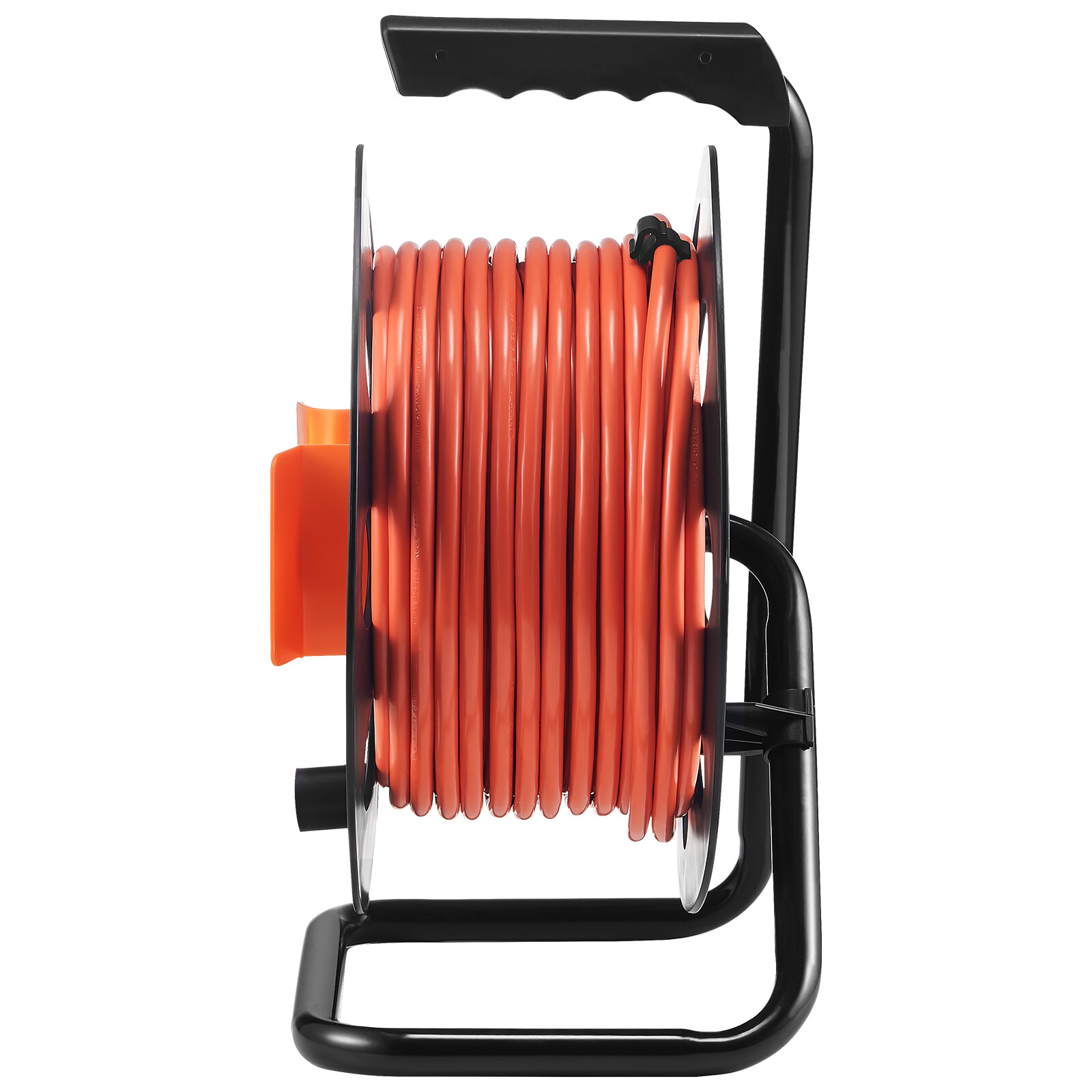 VEVOR Extension Cord Reel 100FT with 4 Outlets 14AWG SJTOW Manual Cord ...