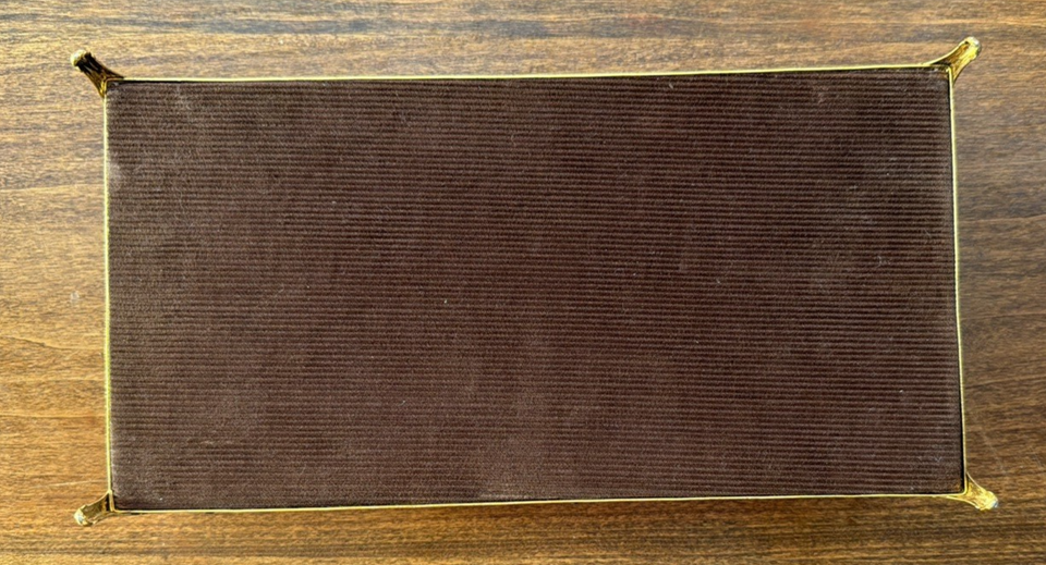 Vintage Gold Tone Tissue Box Holder Floral Design Filigree Holder ...