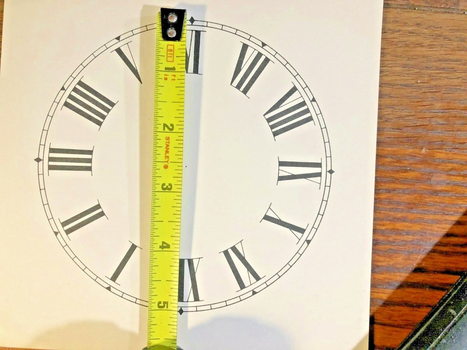 5 INCH PAPER CLOCK DIAL, ROMAN NUMERAL (PAPER DIAL LOT 163) | eBay