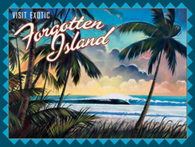 Forgotten Island Tropical Ocean Water Sunshine Paradise Beach Retro ...