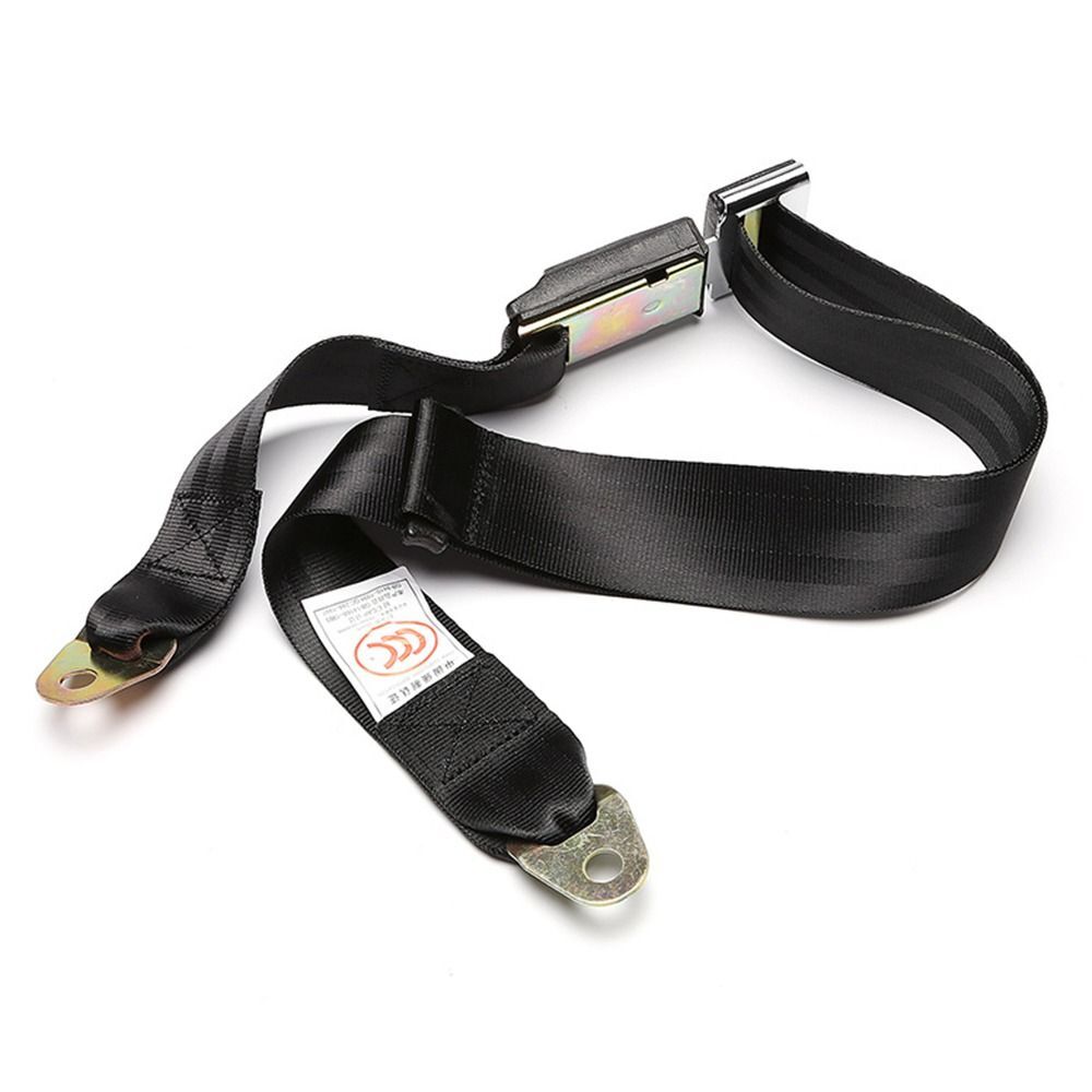 Black Car Seat Belt Dacron Adjustable Safe Strap Tool Safety Belt ...