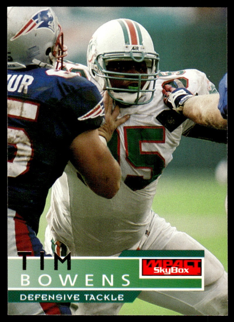 1995 SkyBox Impact #80 Tim Bowens Miami Dolphins | eBay UK
