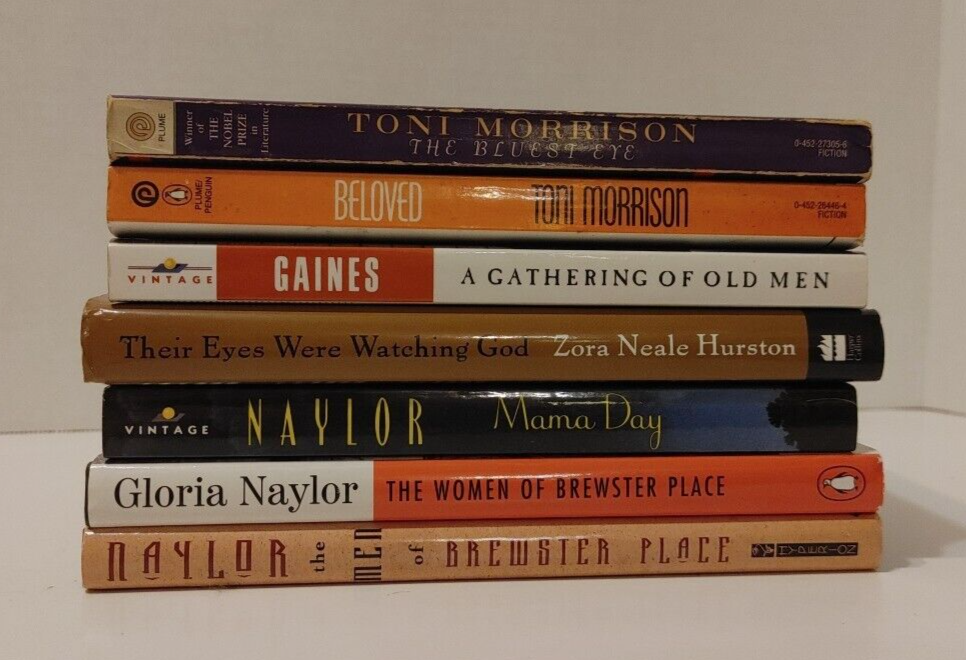 Lot of 7 Classics Literature Black Authors MORRISON Naylor GAINES ...