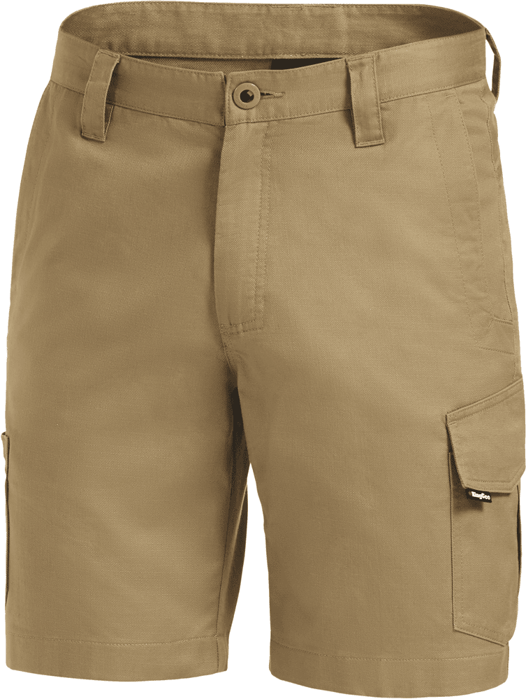 KingGee MEN'S WORK COOL SHORTS Cotton Ripstop KHAKI- Size 72R, 77R, 87R ...