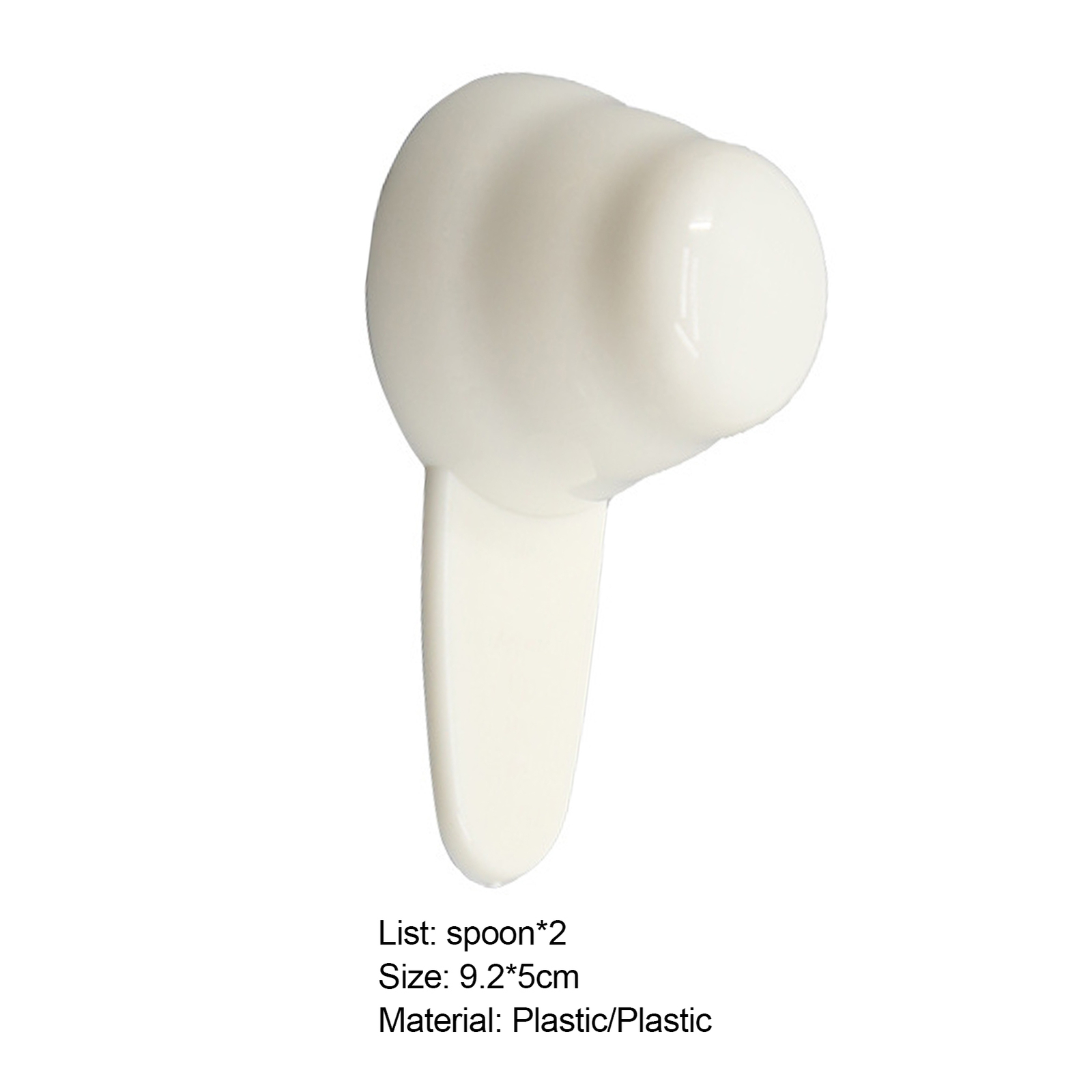 2pcs Baking Spoon No Burr Widely Use Thick Portable Baby Powder Scoop ...