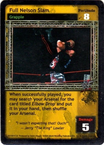 WWE: Full Nelson Slam [Played] card type Grapple Raw Deal Wrestling WWF ...