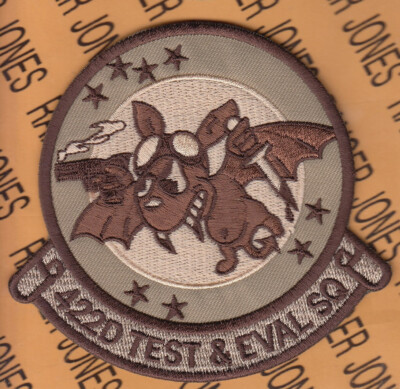 USAF Air Force 422nd Test & Evaluation Sq TES 4" DCU Desert patch c/e C ...