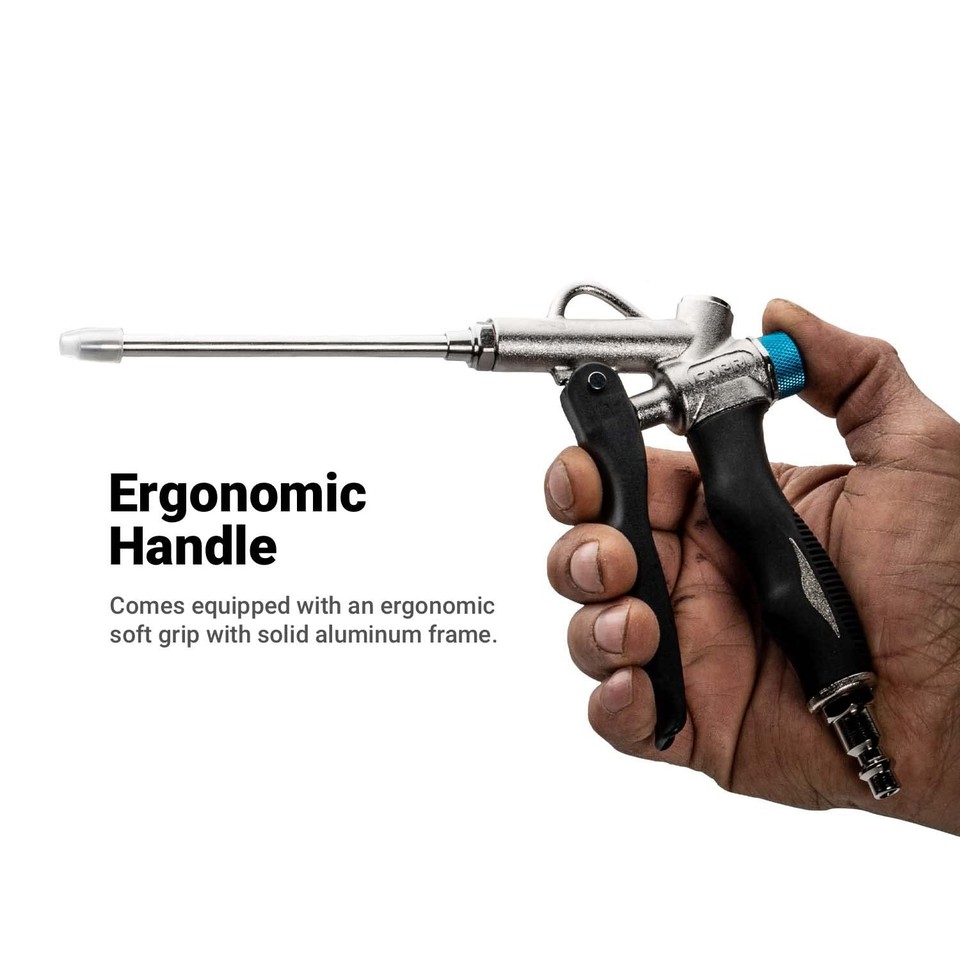 2-Way Air Blow Gun Kit with Nozzles and Rubber Tips, 8-Piece | eBay