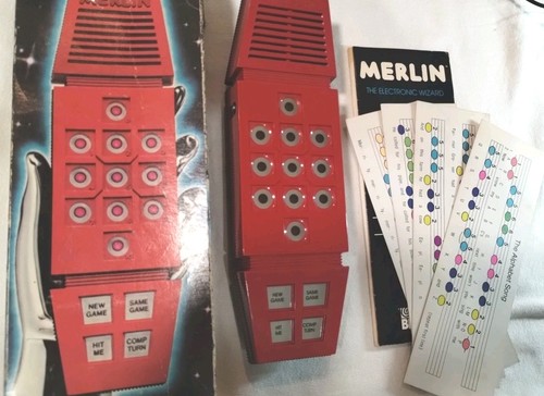 Vintage Merlin Electronic Wizard Video Game 1978 Parker Bros - Not ...
