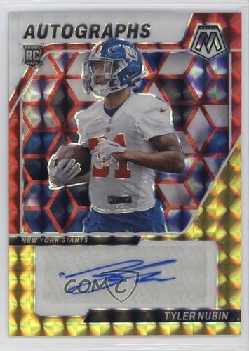 2024 Panini Mosaic Choice Fusion Red & Yellow Prizm Tyler Nubin Rookie ...