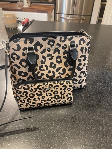 Kate Spade New York Darcy Leopard Cheetah Purse With Matching Wallet | eBay