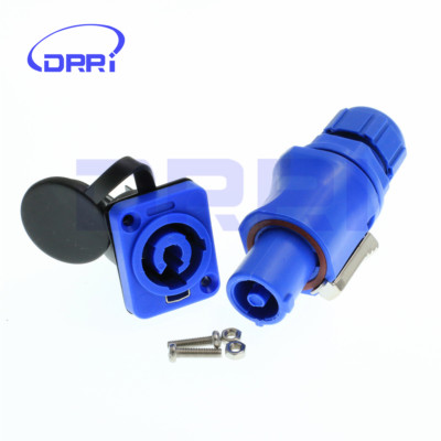 Neutrik NAC3FCA Series PowerCon Lockable Blue AC Connector Cable Plug ...