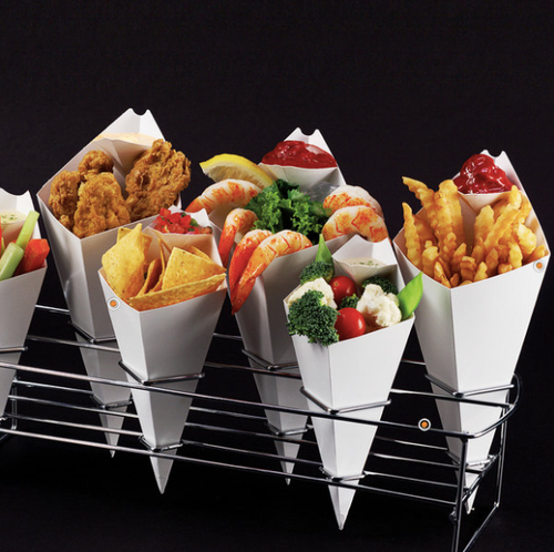 White cone French fry holder liner, paper cone | eBay