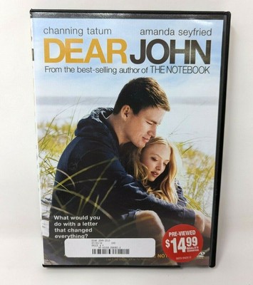 Dear John (DVD, 2010, Ex Rental, Widescreen) Channing Tatum Amanda ...