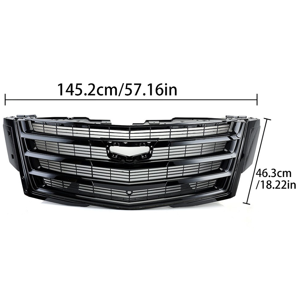 2015-2020 Cadillac Escalade Sport Black Front Bumper Grille Grill For ...