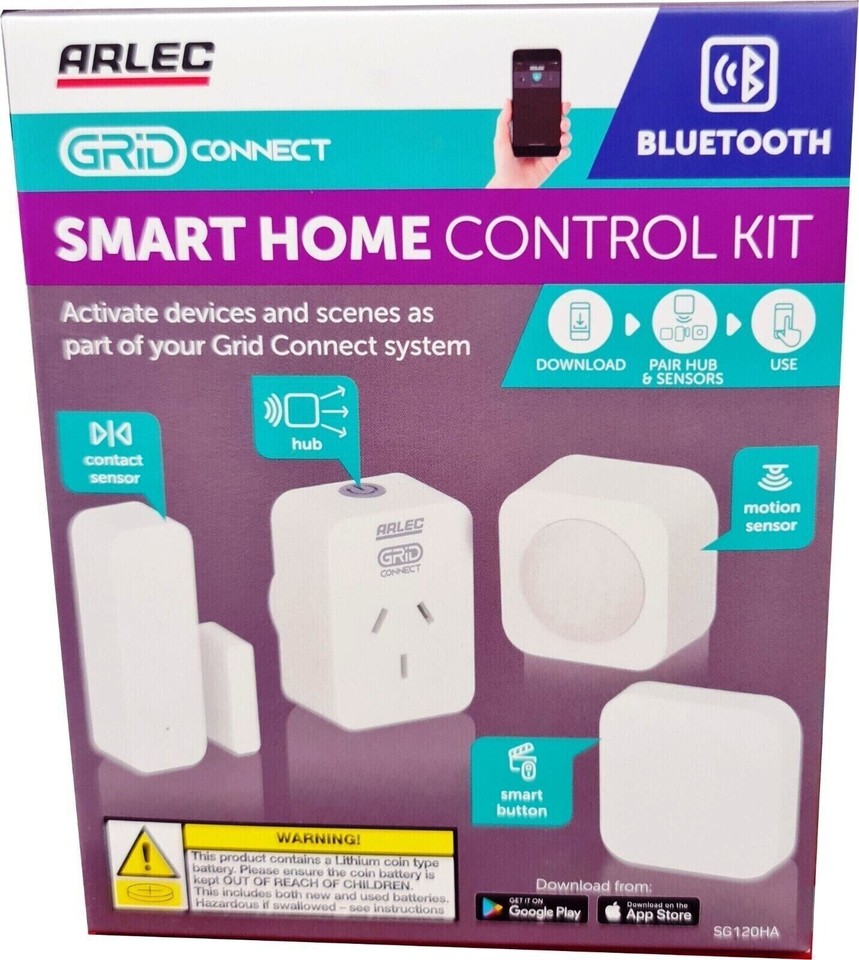Arlec Grid SG120HA Connect Smart home Control Kit/Bluetooth/App ...