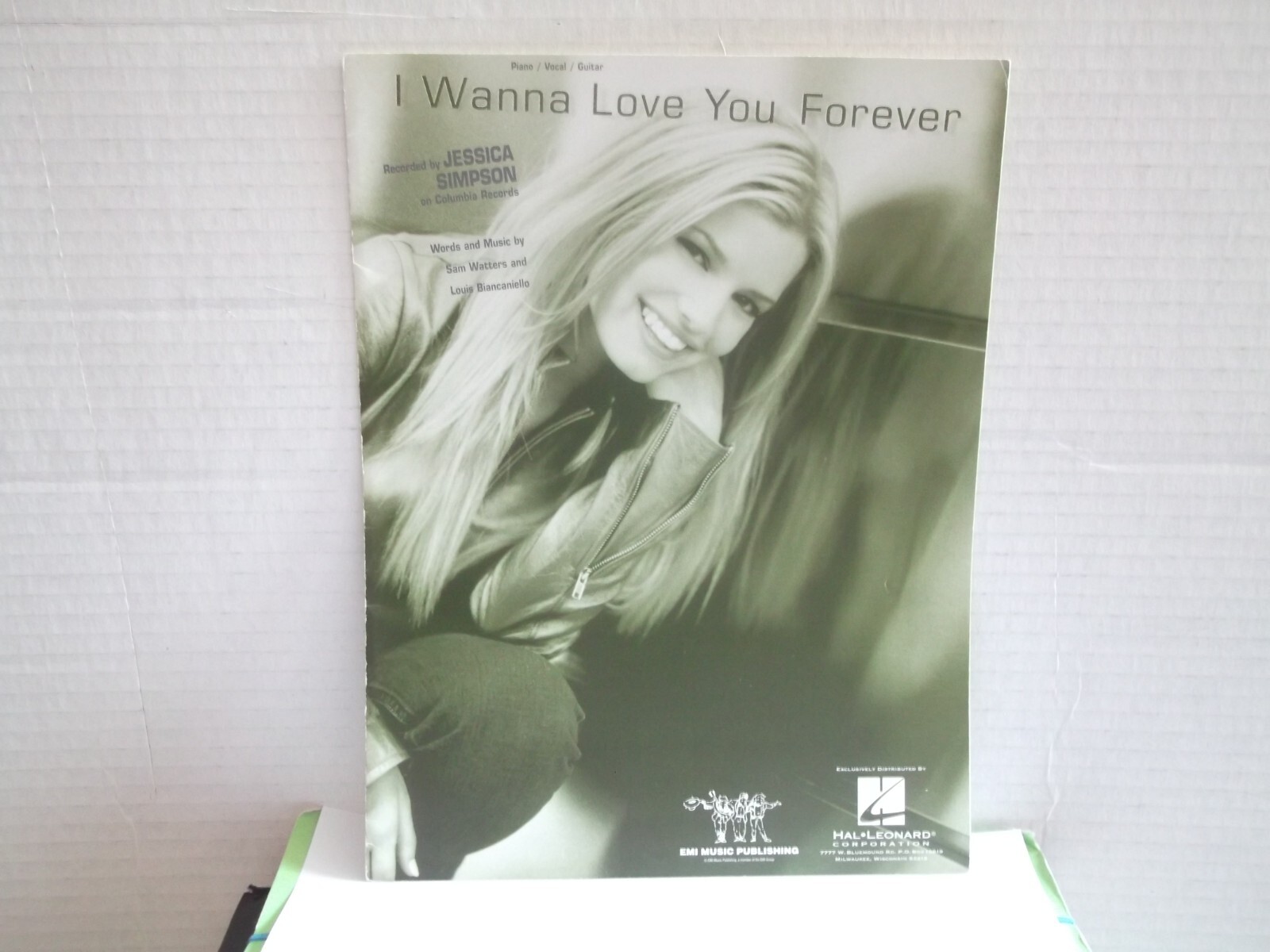 Jessica Simpson,Sheet Music,"I Wanna Love You Forever",US,1999 pop ...