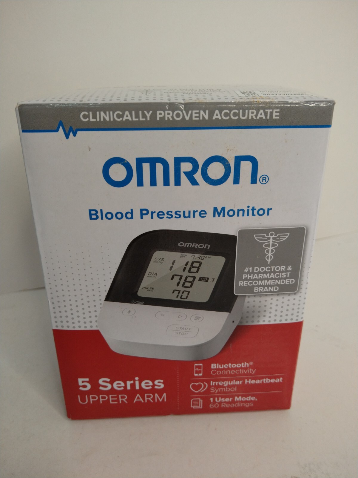 New Sealed Omron 5 Series BP7250 Upper Arm Blood Pressure Bluetooth ...