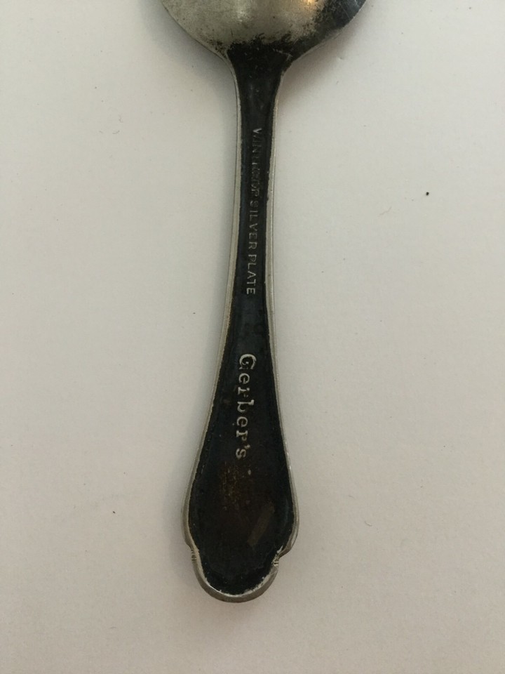 Vintage Gerber Baby Spoon Winthrop Silver Plate Cattle Ranchers Estate ...