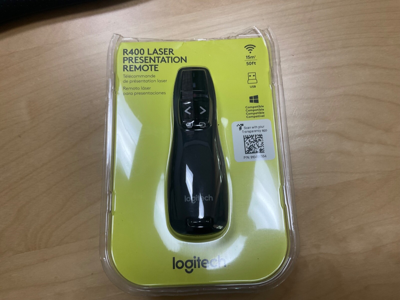 New Logitech Wireless Presenter R400, Wireless Presentation Remote ...
