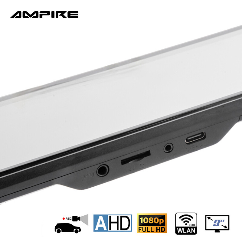 AMPIRE CPS091 Smartphone Miroir Moniteur TFT 22.9Cm (9") Avec AHD Dashcam Et RFK | eBay
