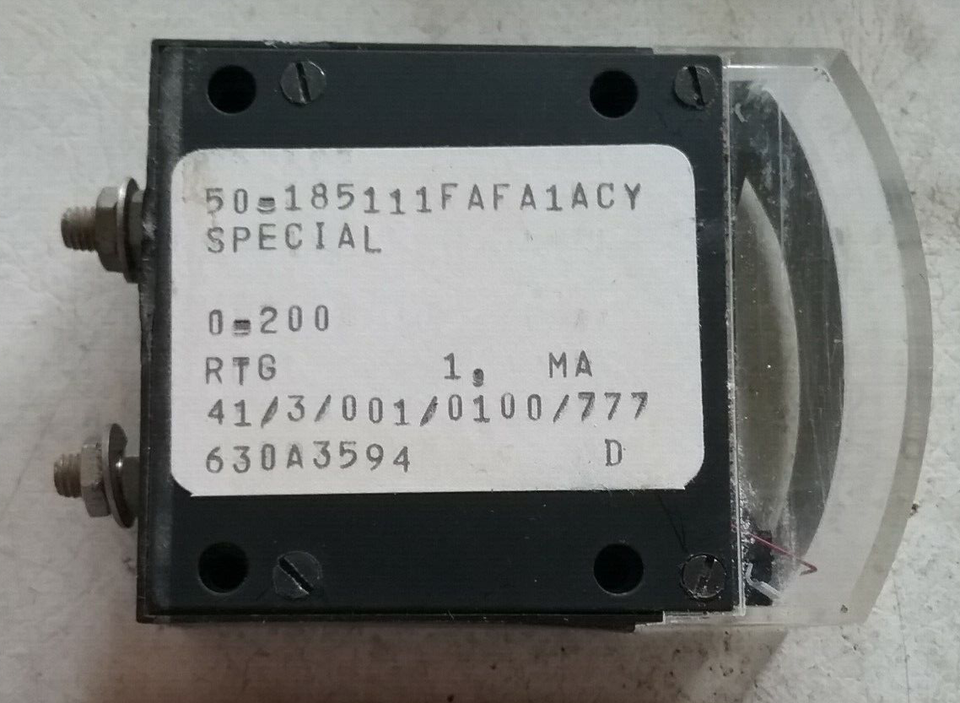 GE Panel Meter Movement, Full Scale Deflection = 1mA DC | eBay